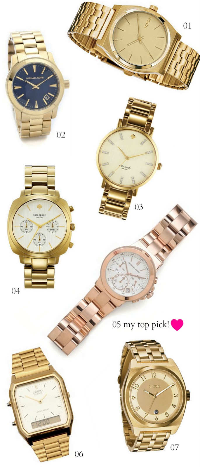style cuddle: tick tock! my fave men's style gold watches