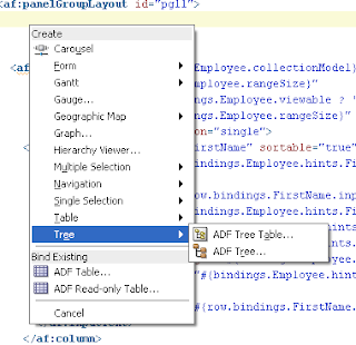 ADF UI: ADF Tree table component