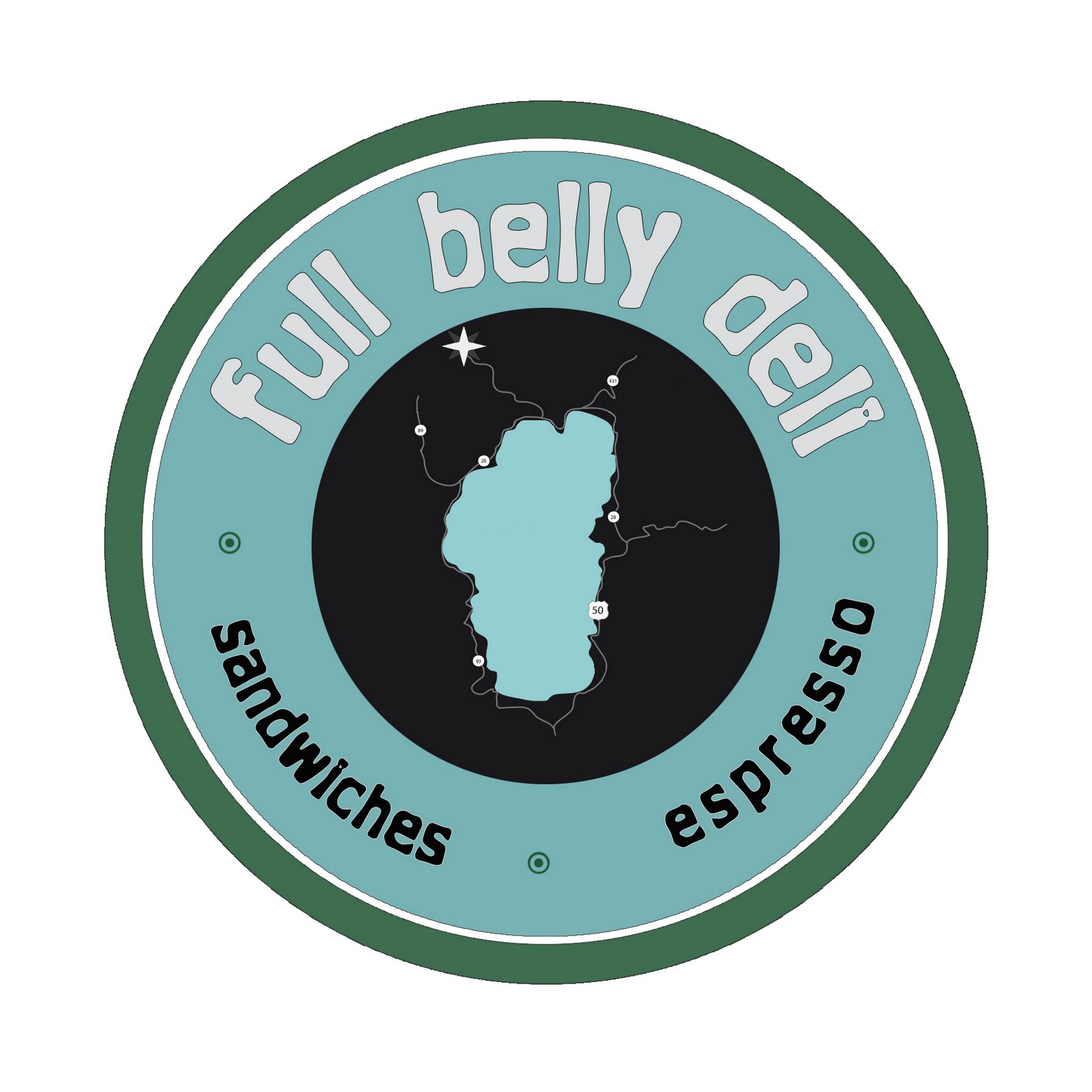 vagoudreauDesigns: full belly deli : logo design(s)
