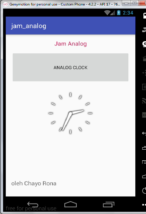 Cara Membuat Jam Analog dengan Menggunakan Android Studio Cara Membuat Jam Analog dengan Menggunakan Android Studio