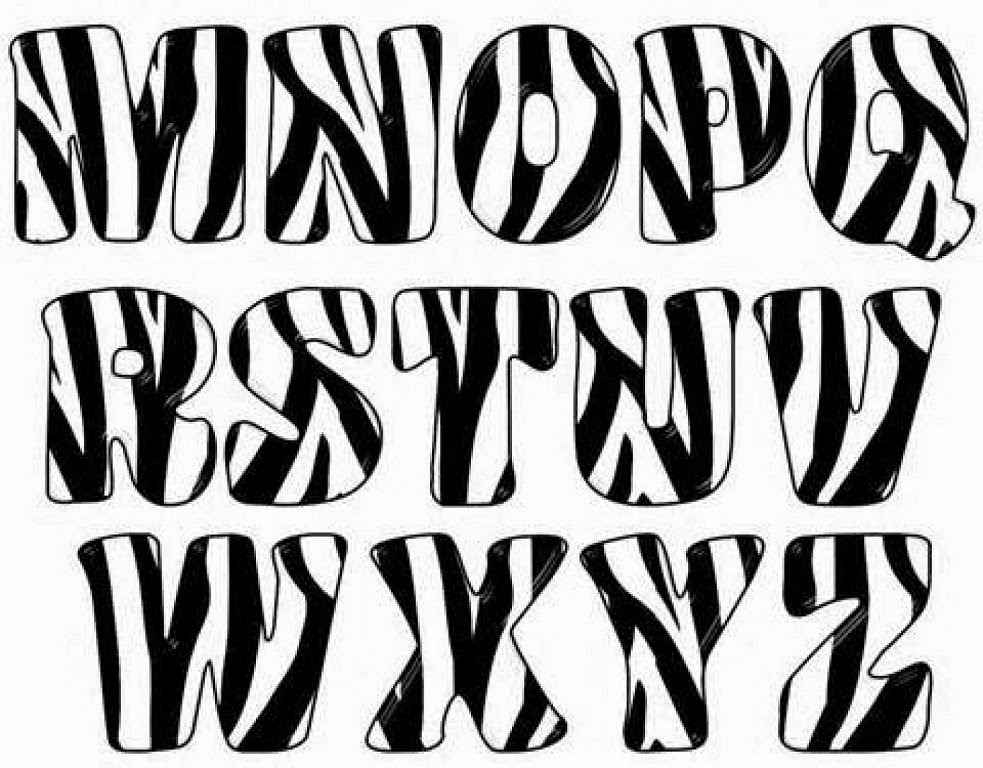 Moldes para Todo: * Abecedario Cebra Zou