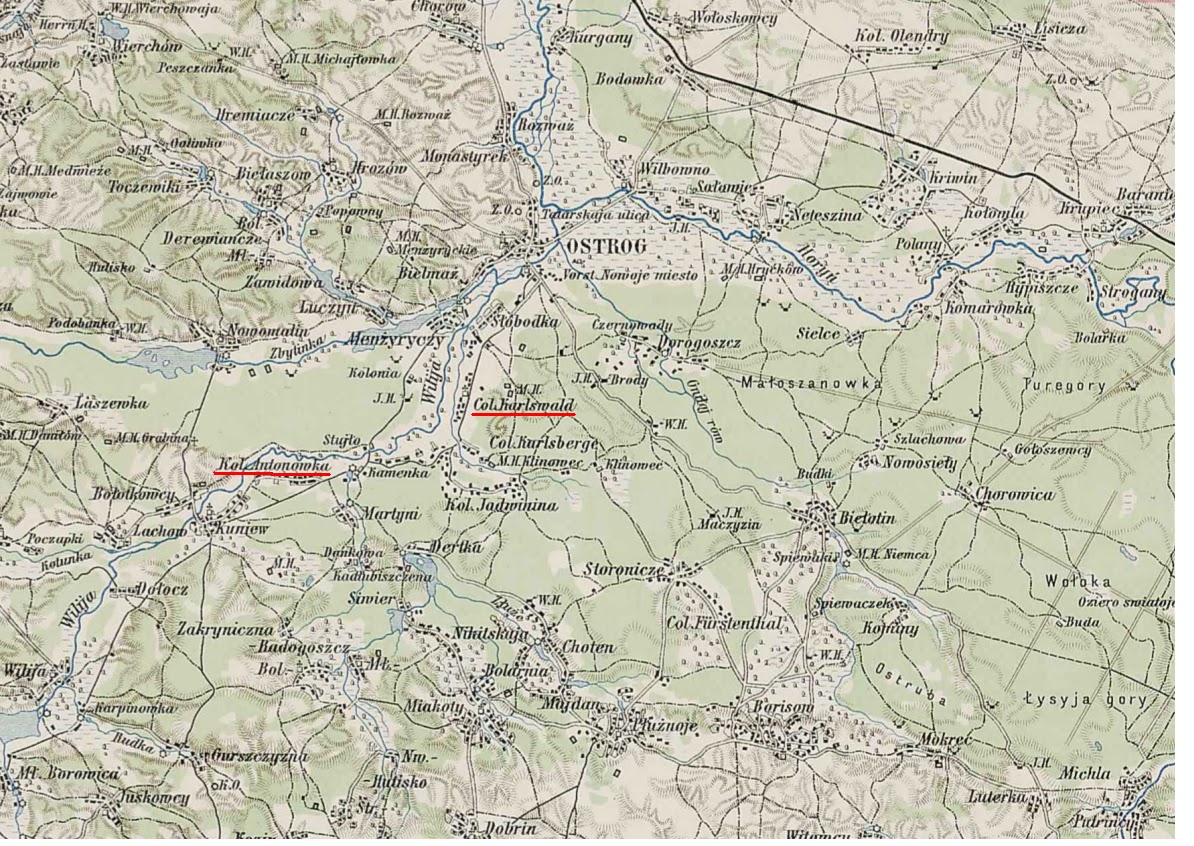 Ratzlaff Family blog: Karolswalde Mennonite villages, Volhynia