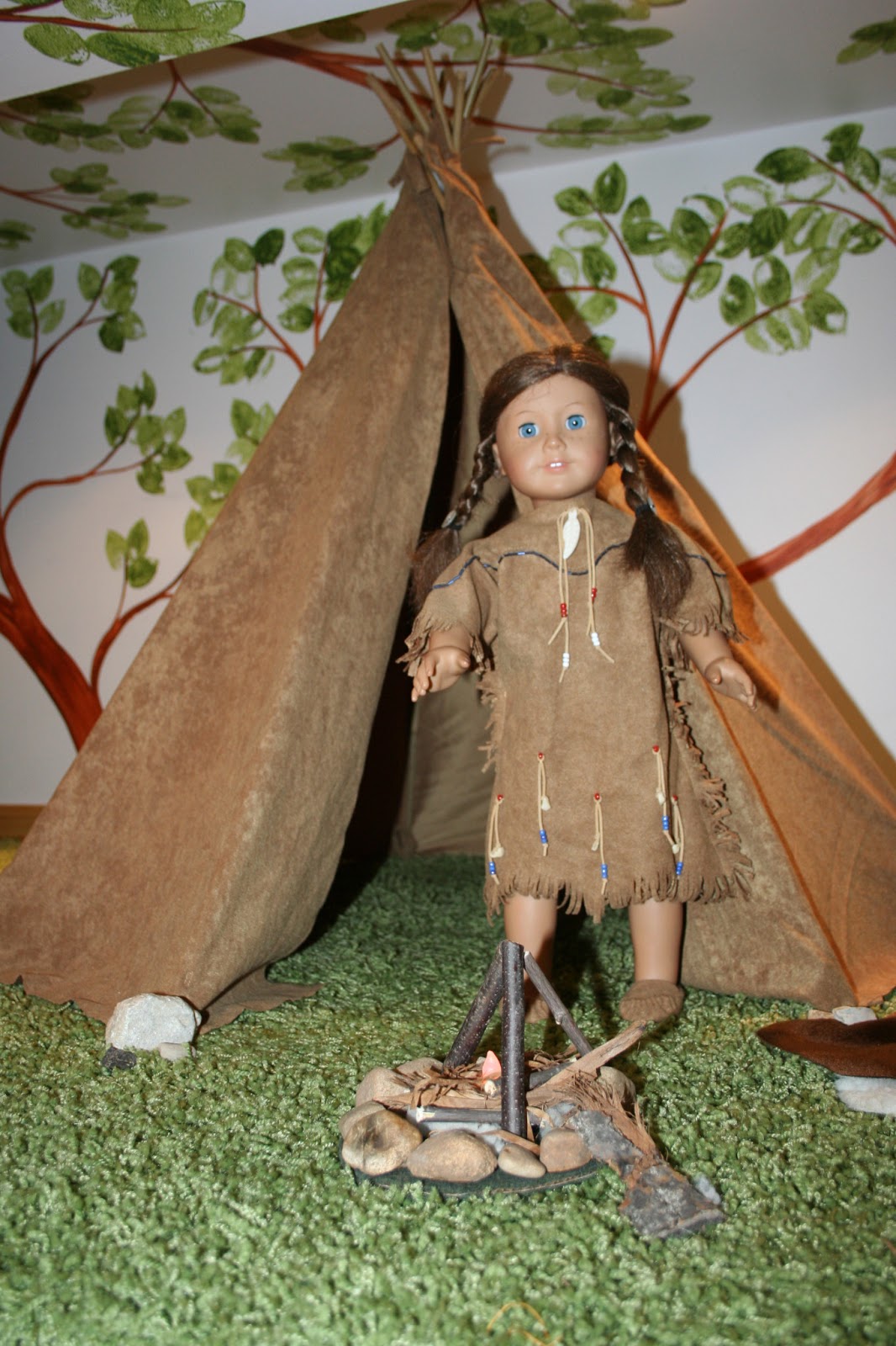 Arts and Crafts for your American Girl Doll: Native American Tipi for ...