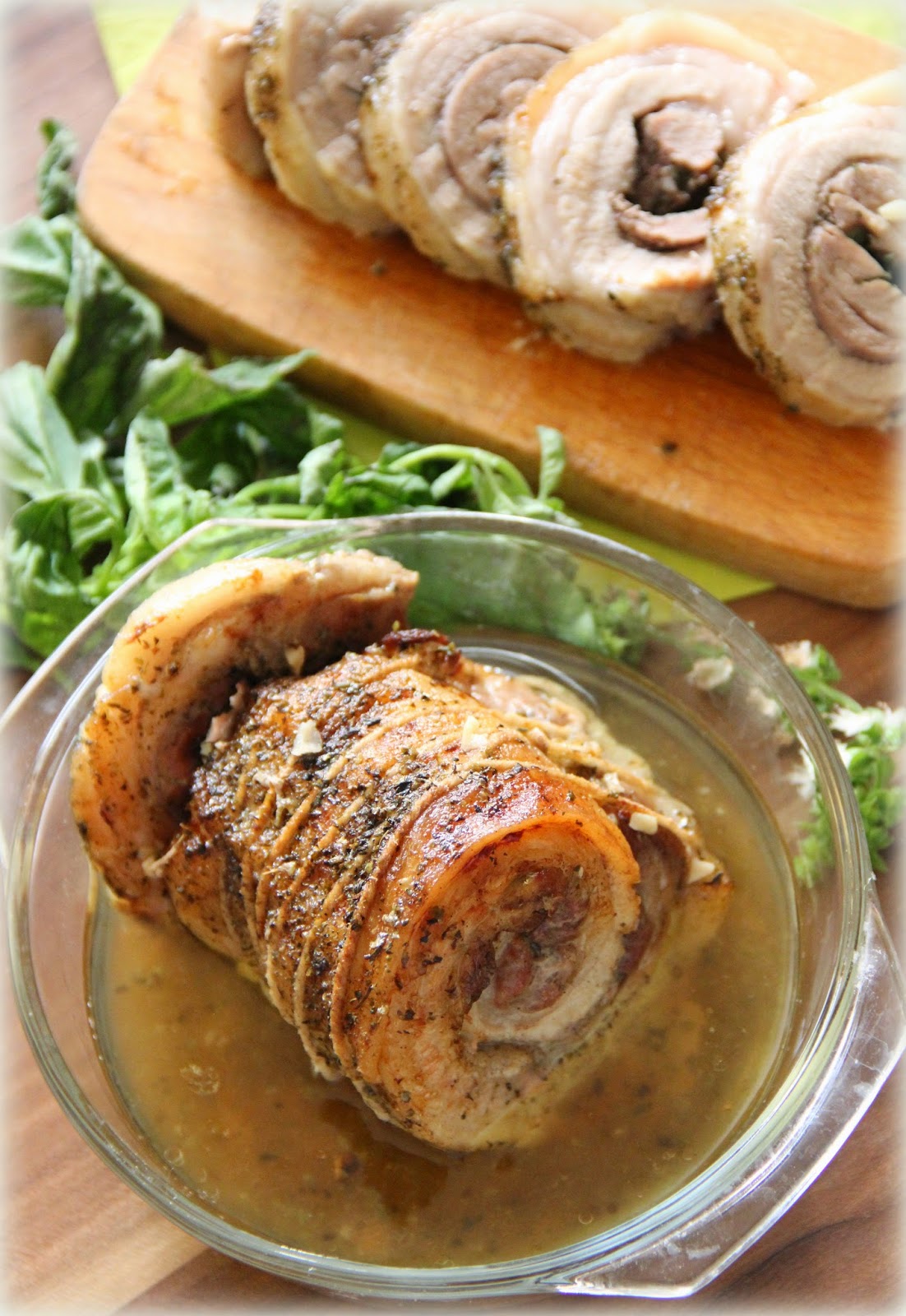 ugotowac.blogspot.com: Boczek pieczony rolowany