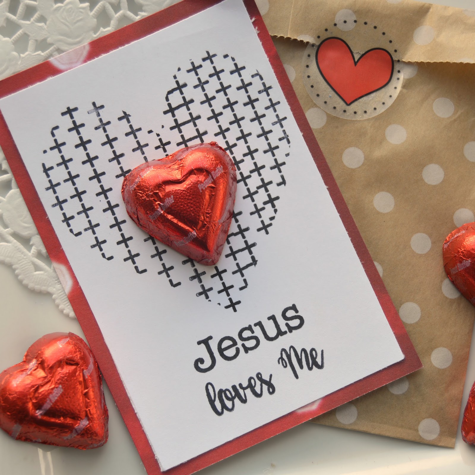 SRM Stickers: Jesus Loves Me Valentine by Christine
