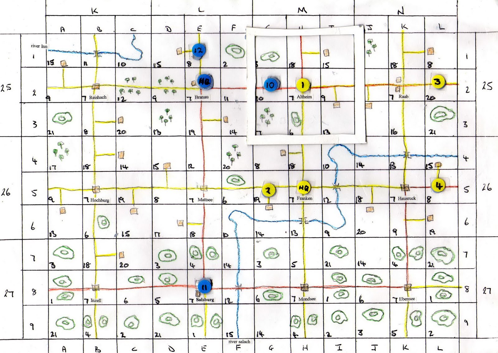 napoleonic wargaming: Campaign Maps