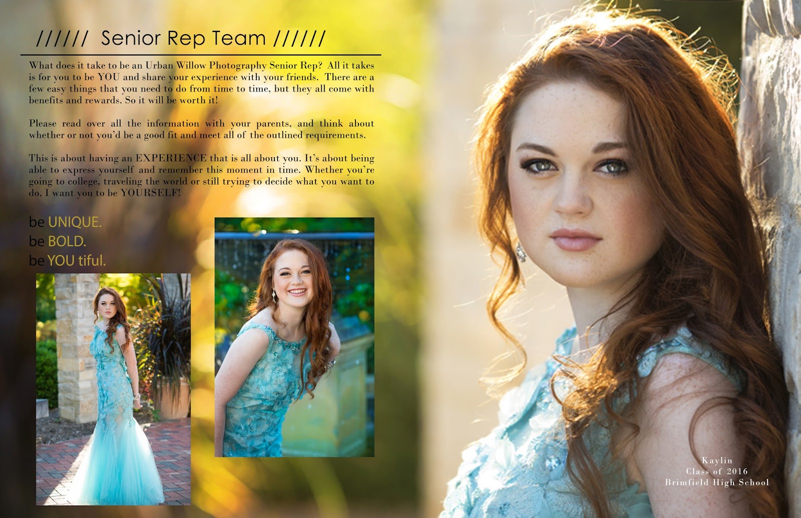 Urban Willow Photography: Senior Rep Program