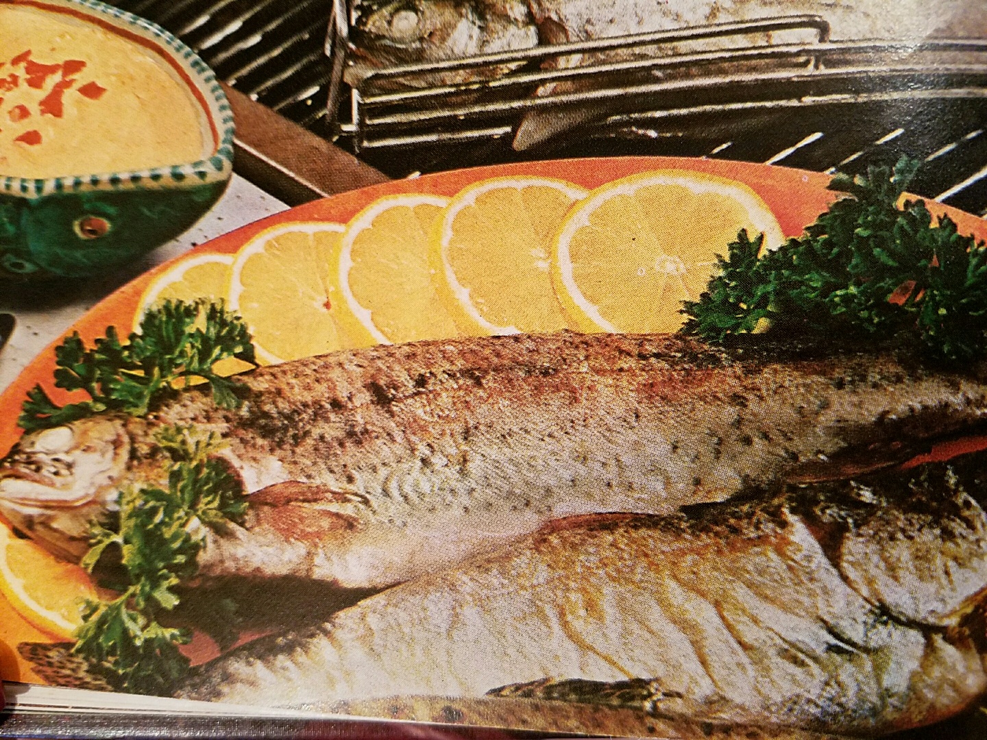 Camp fire ready Trout with Almonds