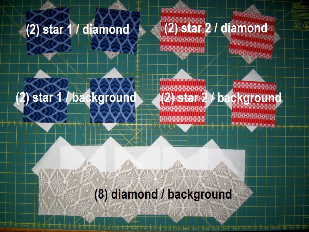 Happy Quilting: Star Light Star Bright - Half Square Triangles
