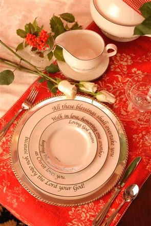 Scripture dinnerware | Doozie's Corner
