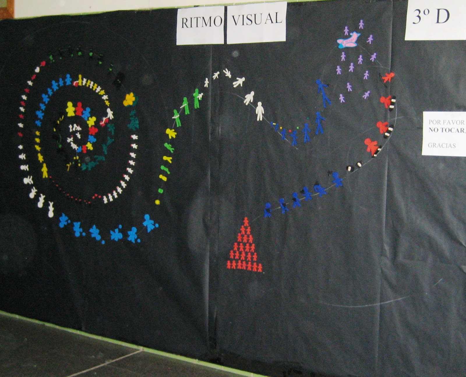 Azul turquesa bitácora de Teresa: Ritmo visual en 3'ESO.