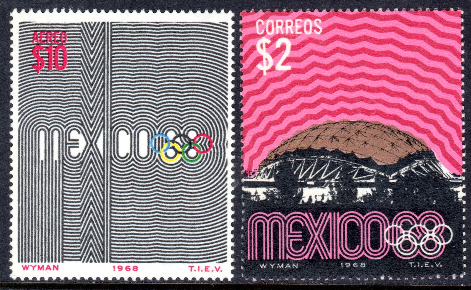 Filatelia y Gerardo Pacheco: OLÍMPICOS MÉXICO 68