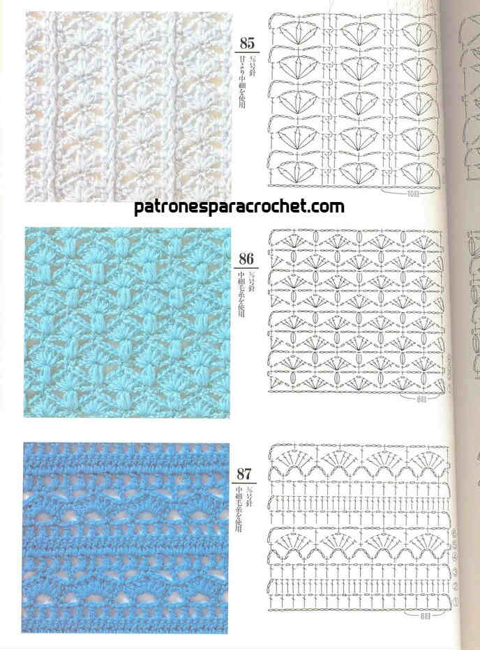 200 patrones crochet de puntos