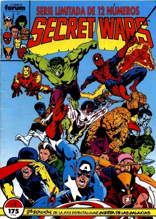 Fichas de Superheroes Marvel y DC: COMICS: Secret Wars