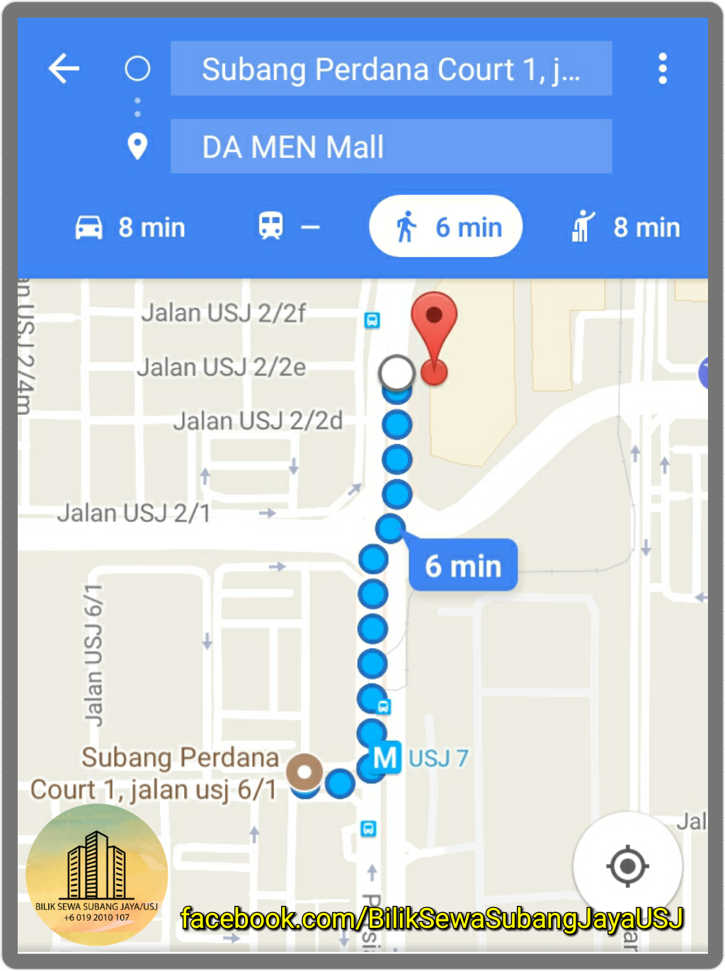 BILIK SEWA SUBANG JAYA & USJ: GOODYEAR COURT 1, LRT USJ 7