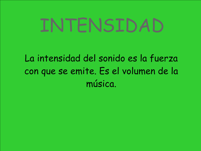 MUSIKEANDO EN EL COLE: ¿QUÉ ES LA INTENSIDAD DEL SONIDO?