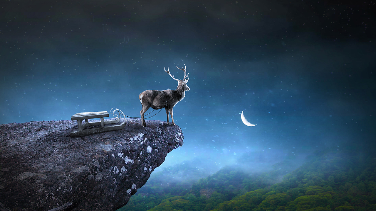 Looking Santa | Create Dramatic Scenes | Photoshop Manipulation Tutorial