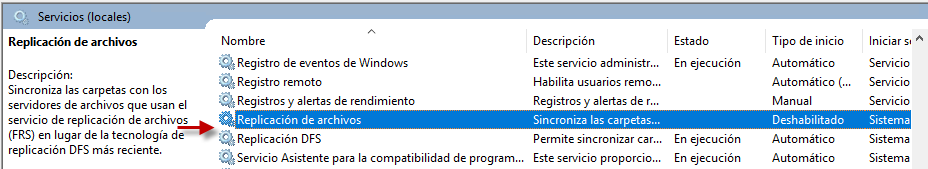Migración de replicación FRS a DFSR entre controladores de dominio ...