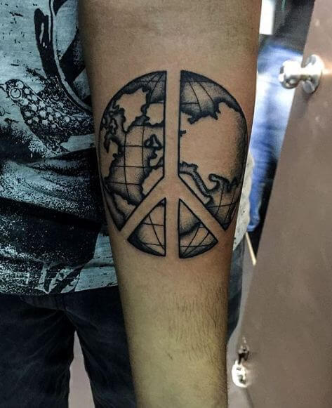 230+ Cool World Map Tattoos Designs (2019) Geography, Continent ...