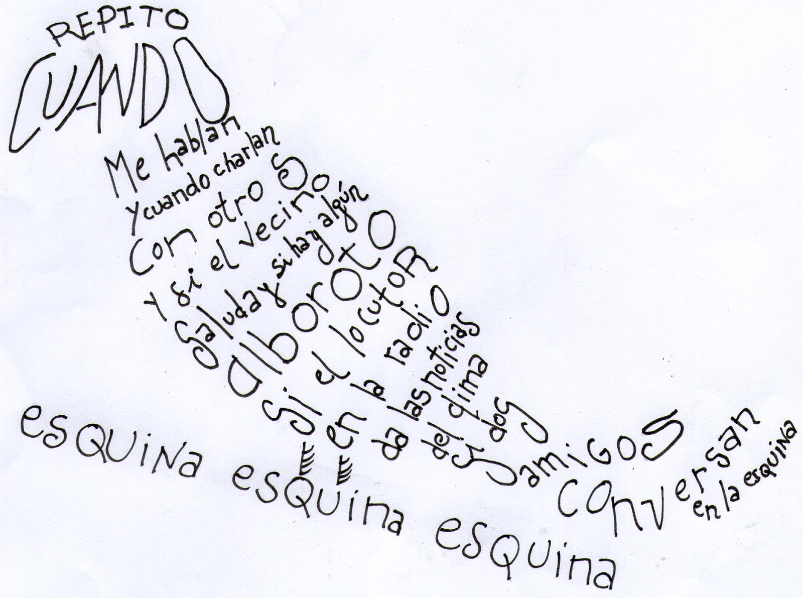 DISFRUTO APRENDIENDO CON MARCO: CALIGRAMAS