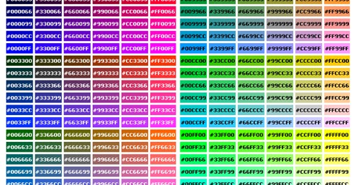 colores hexadecimales | esporula