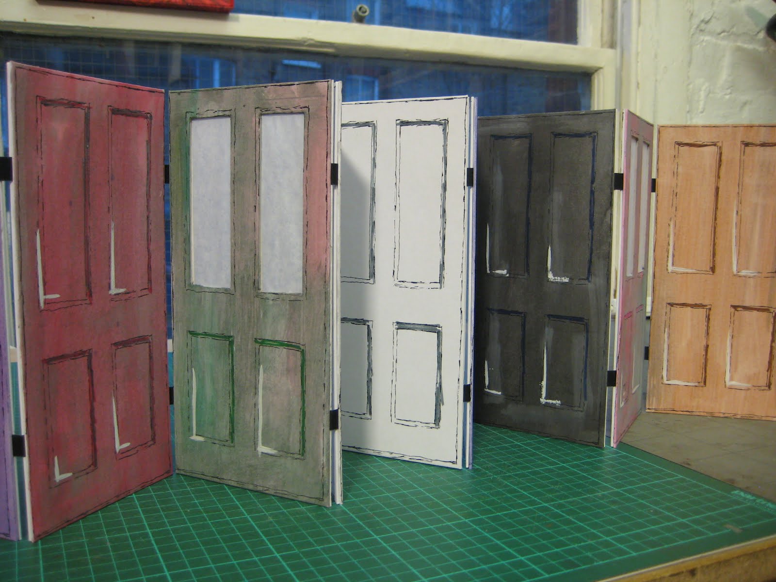Studio 5 Book Arts : The Liverpool Doors Project, scale models (Diddy ...