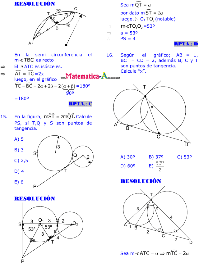 CIRCUNFERENCIA I EJERCICIOS DESARROLLADOS IMPRIMIR GRATIS ~ MATEMATICAS ...