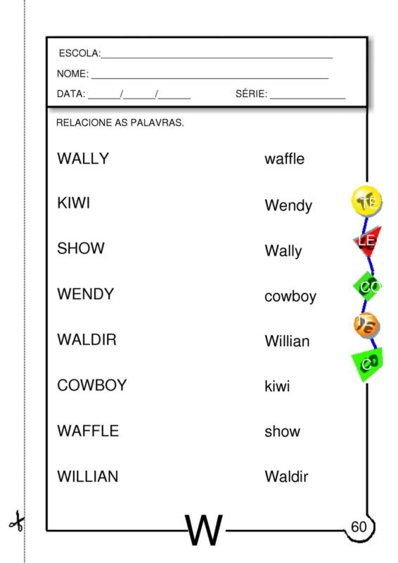 Palavras Que Começam Com A Letra W