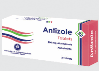 Antizole 200mg | Albendazole 200 mg/tab. - EgyDrugIndex