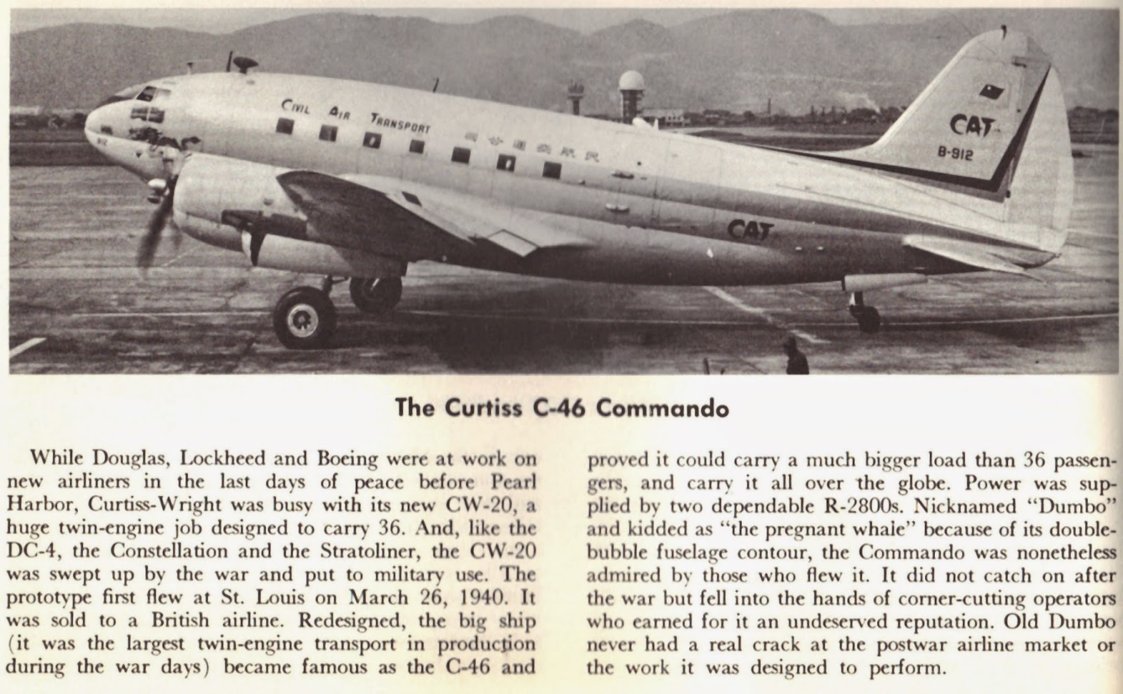 Progress is fine, but it's gone on for too long.: Curtiss C-46 Commando