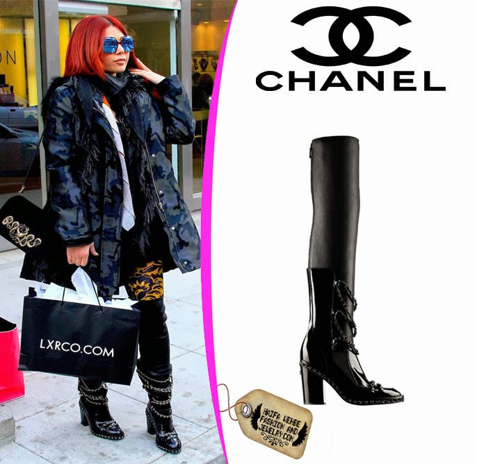 Haifa wehbe fashion and jewelry: Haifa Wehbe wearing Black leather and ...