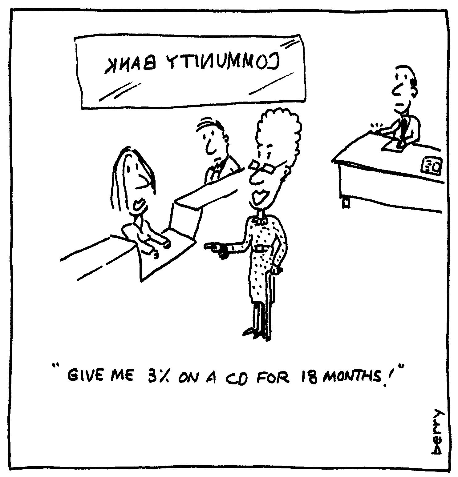 berry cartoons: bank robbery cartoon