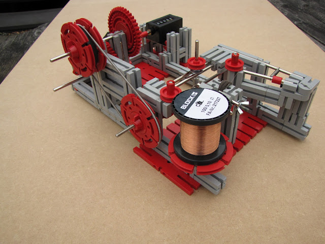 Trafo-wikkelmachine: Eerste werkende prototype