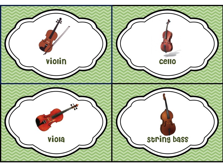 Instrument Flashcards and a Bundle with "I Have/Who Has" Instrument ...