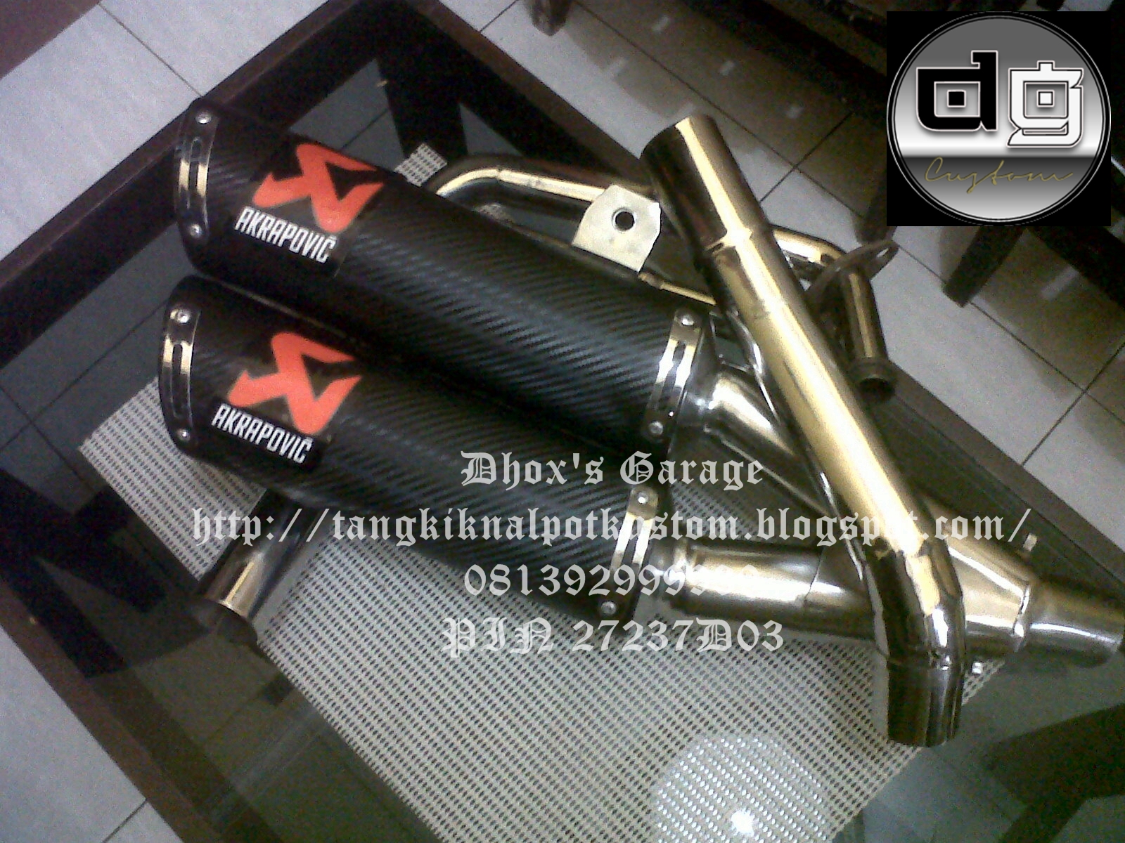 Tangki Knalpot Kustom: Knalpot Ninja 250 dan Z 250 Double Muffler