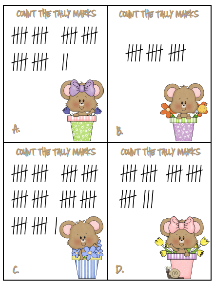 Peterson's Pad: Count the Tally Marks Freebie