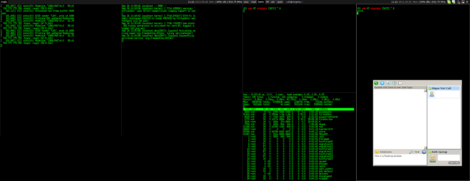 My Arch Linux: Tiling window managers