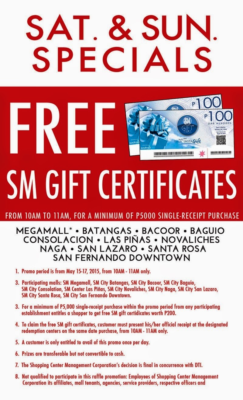 Manila Shopper: SM Malls 3-day SALE: May 15-17 2015