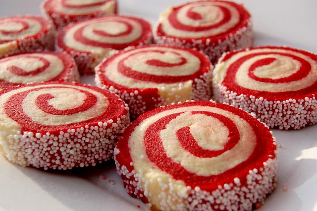 the simple spoon: Red & White Sugar Cookie Pinwheels