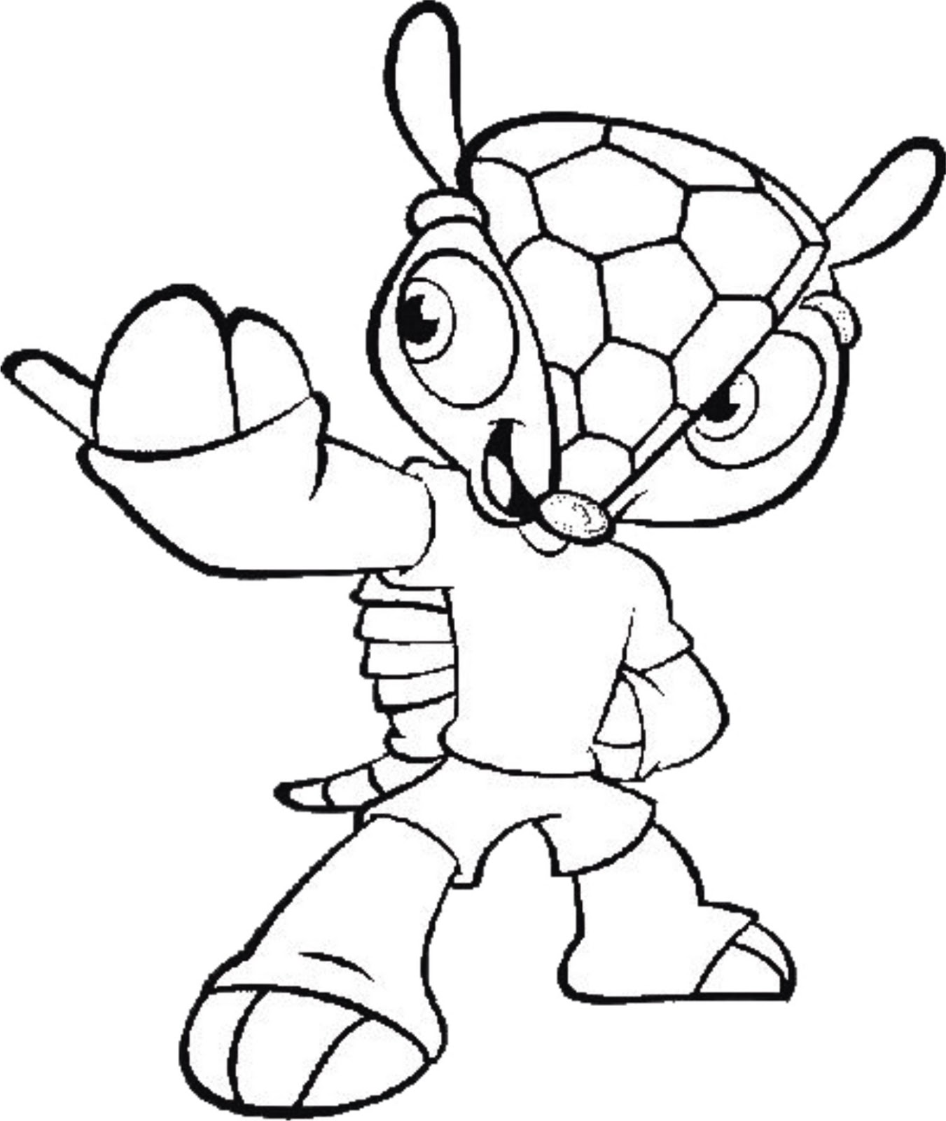 Desenhos Do Mascote Da Copa Para Colorir Colorir Dese