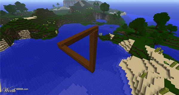 Impossible world site blog: Images of impossible figures in game Minecraft