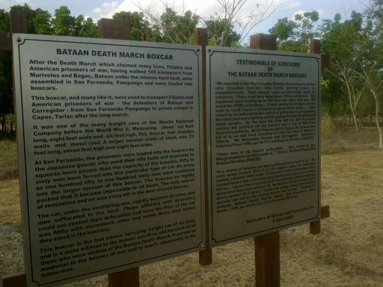 Our Mission to the Philippines: March 26th Camp O'Donnell Memorial