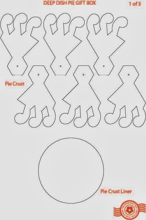 The Papercraft Post: Deep Dish Pie Gift Boxes