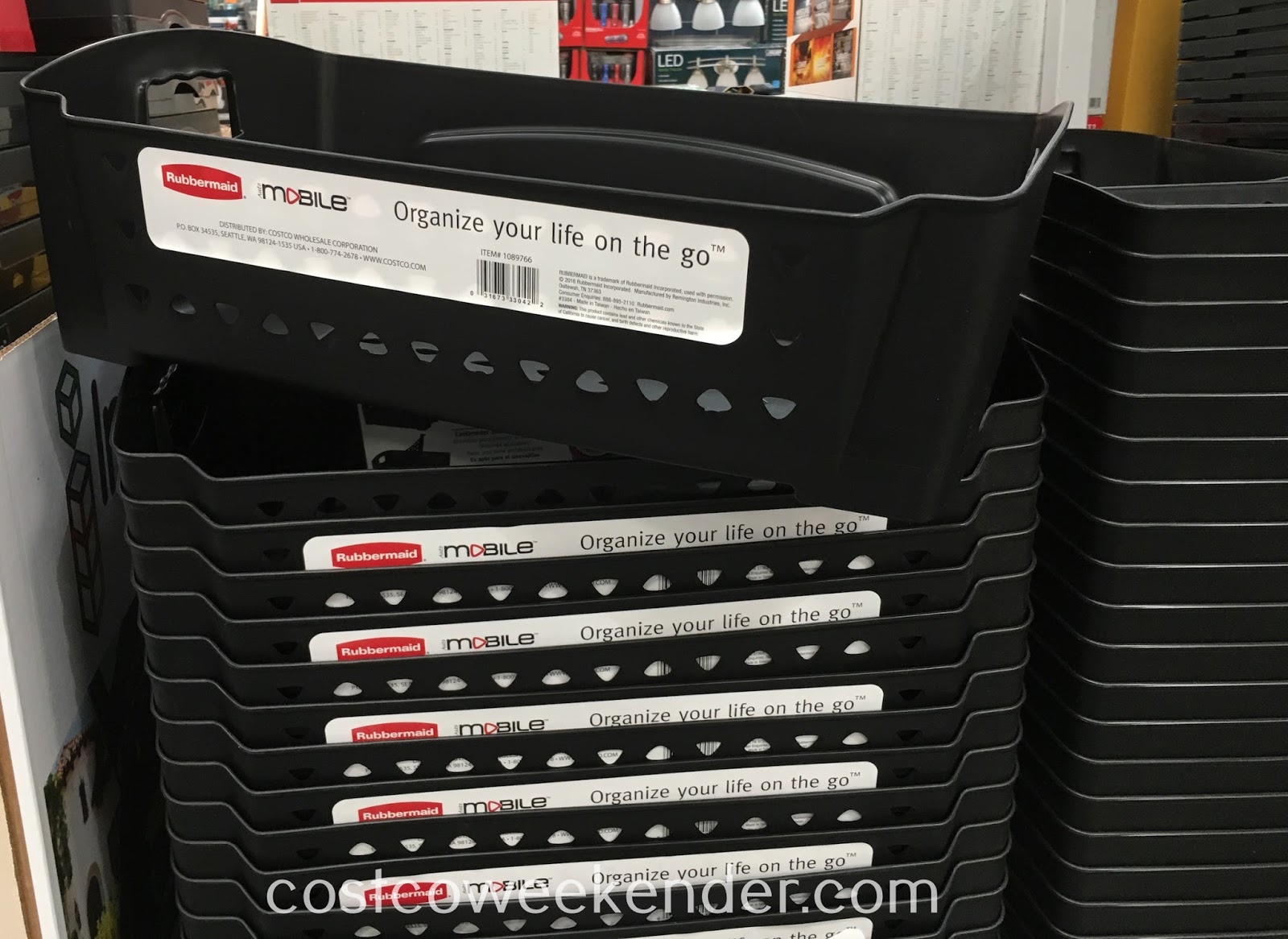 Rubbermaid Wide Cargo Bin (2 pack) | Costco Weekender