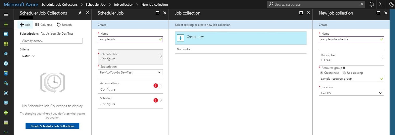 Scheduling Tasks With Azure Scheduler