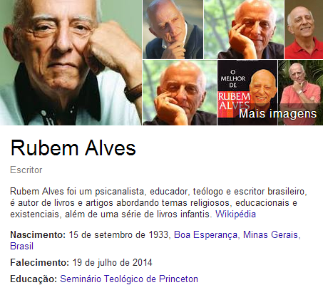 Ocular: Escritor e Pedagogo Rubem Alves morreu aos 80 anos
