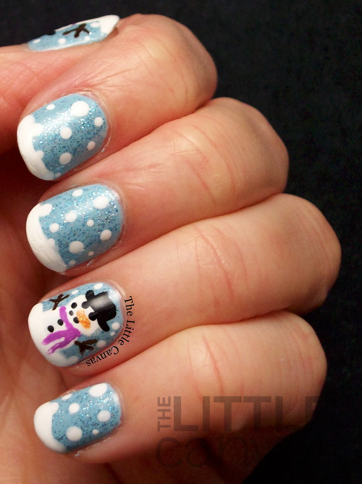 Snowman Nails! - The Little Canvas