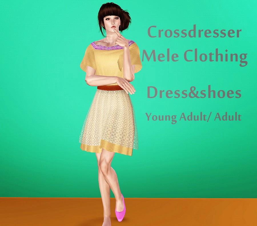 SIMPLESTUDIO404: Dress & Shoes for MTF... - SimUtile