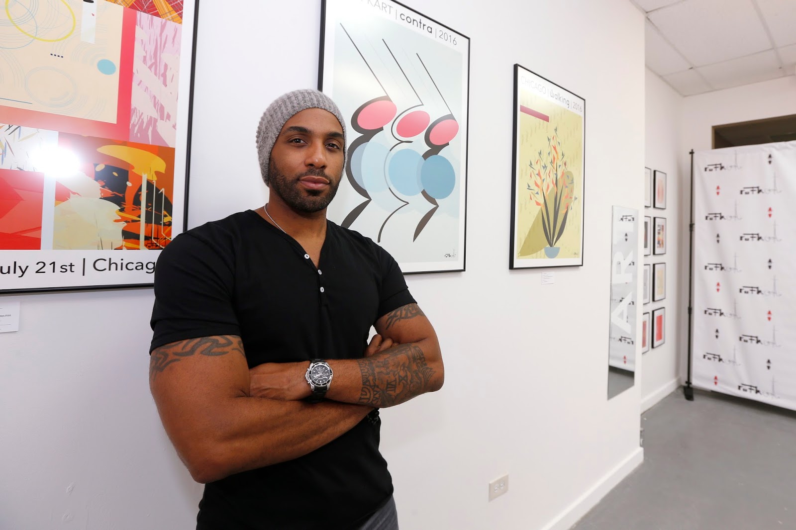 Mark Kodiak Ukena: Chris Falcon's Artwork at Rufk Art Pop Up Gallery