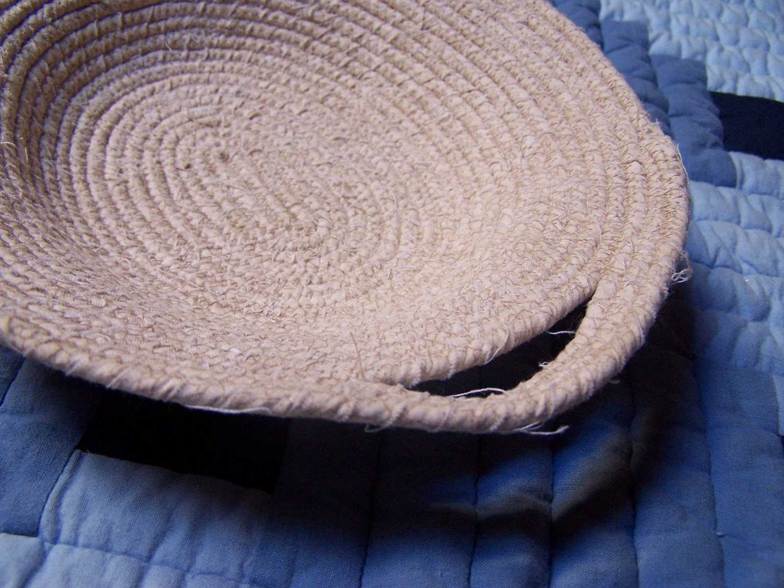 Sugar House Creations: Coil wrapped fabric bowls